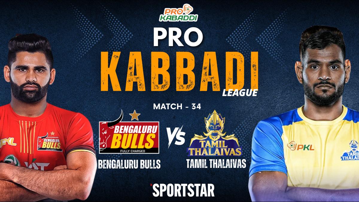 Pro Kabaddi League Highlights, PKL 2024: Bengaluru Bulls edges out Tamil Thalaivas 36-32; Puneri ...